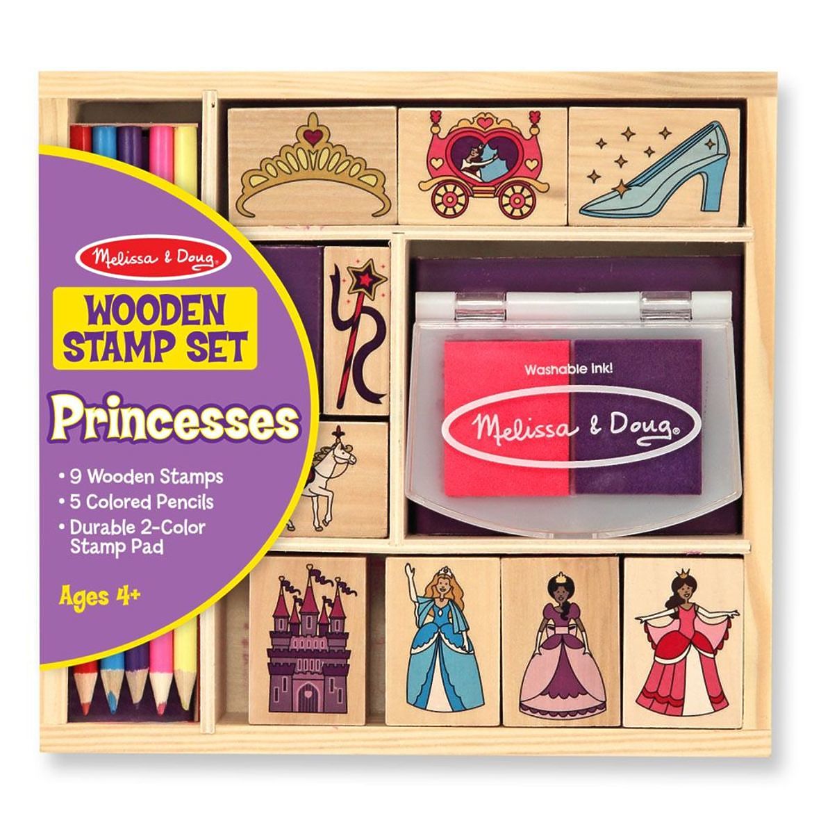 Melissa & Doug - Set drvenih maraka Princess - banaby.hr
